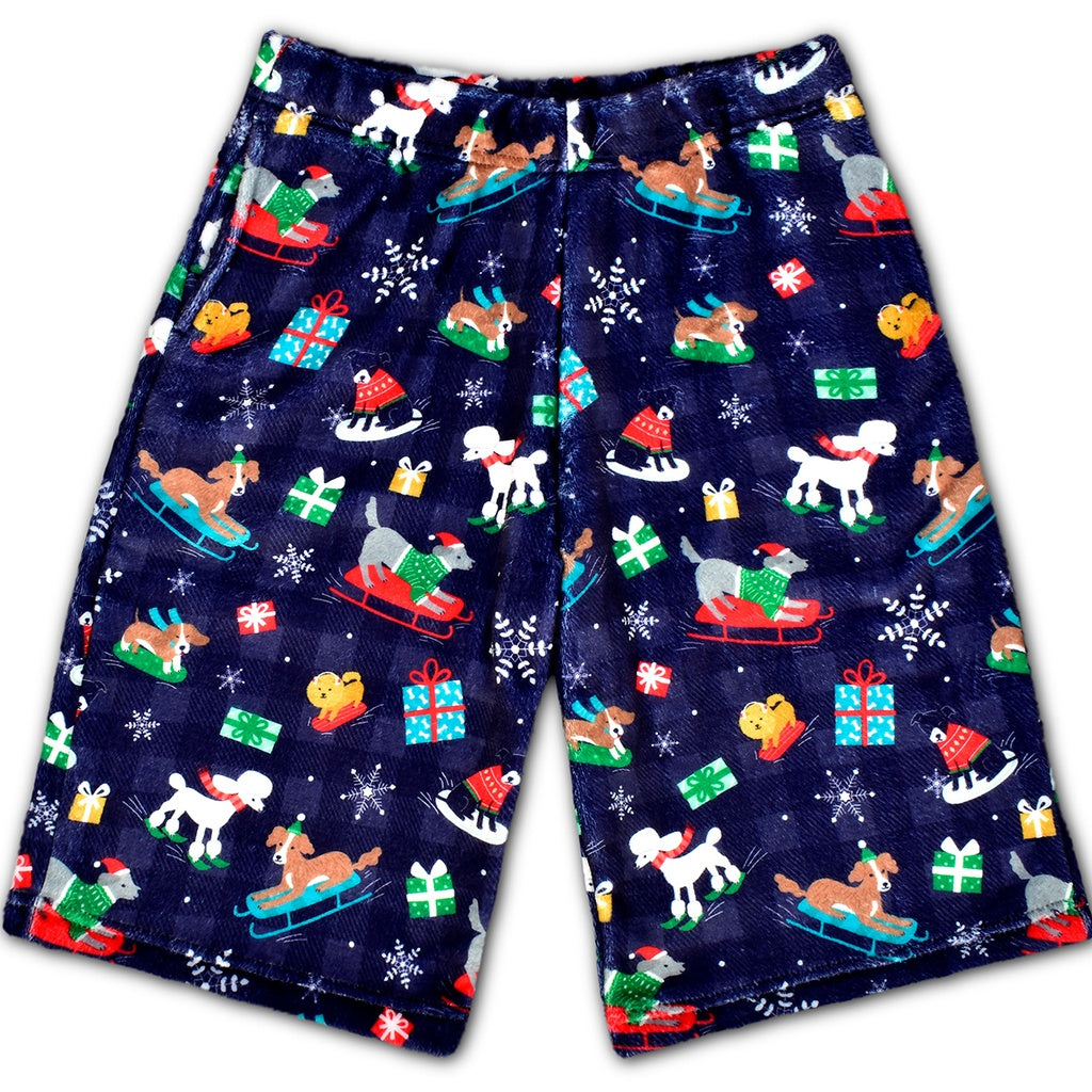 Iscream Downhill Dogs Plush Board Shorts – Basically Bows & Bowties