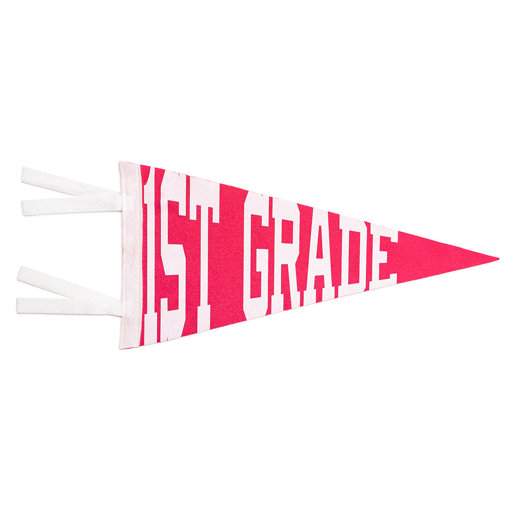 Sweet Wink First Grade Pennant - Pink – Basically Bows & Bowties
