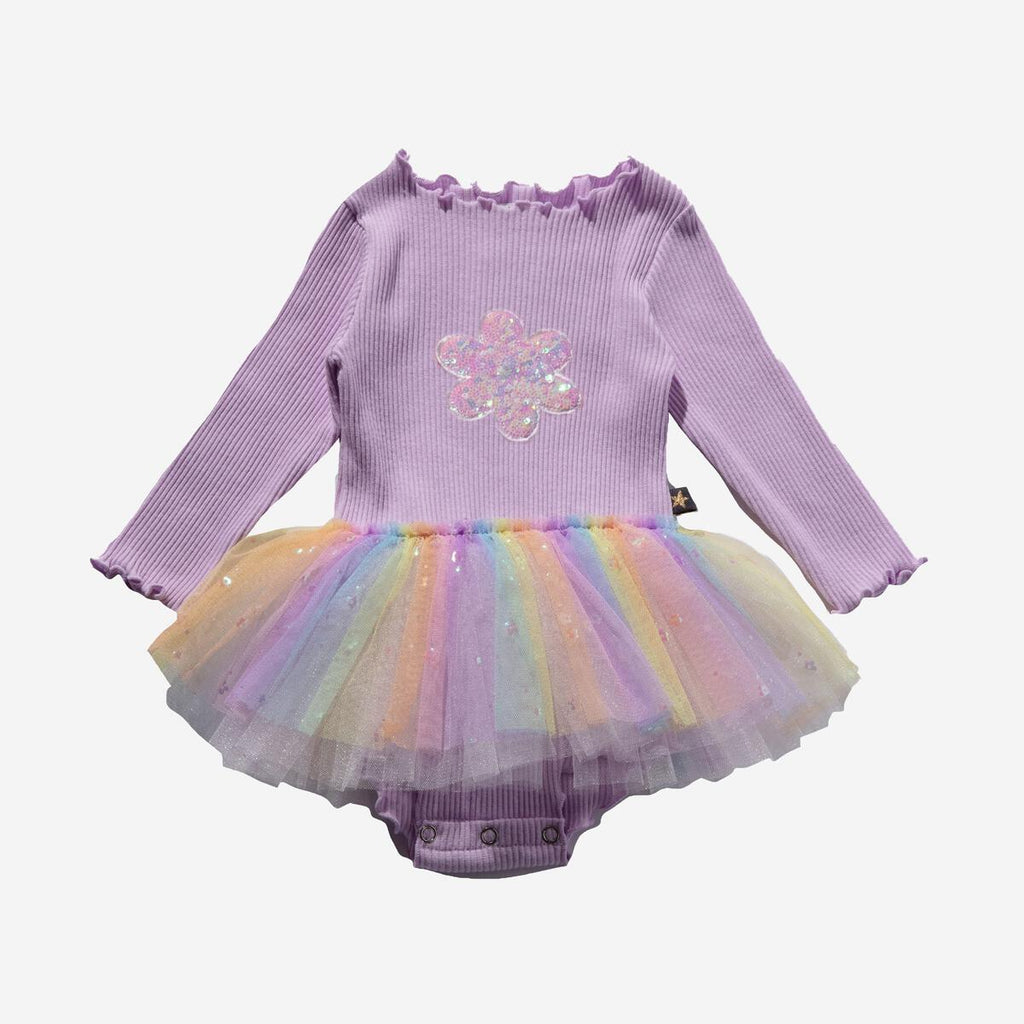 Petite Hailey Daisy Ombre Baby Tutu - Purple | Basically Bows & Bowties