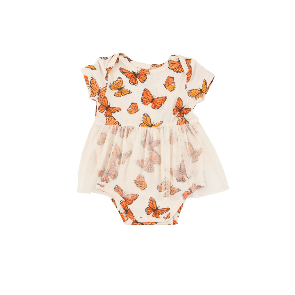 Angel Dear Twirly S/S Tutu Bodysuit Dress - Mariposa Monarca, Angel ...