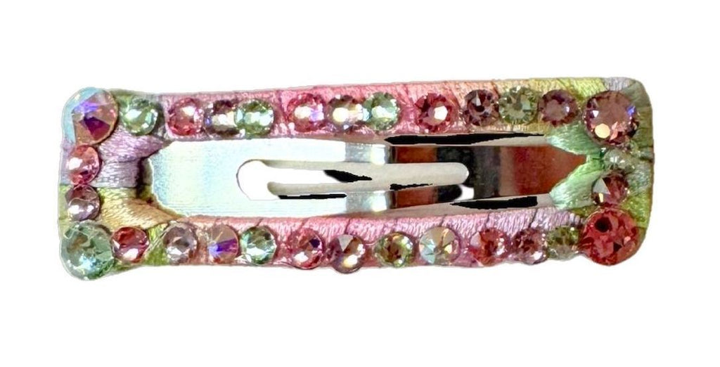 Bari Lynn Swarovski Crystal Tie Dye Snap Clip - Sherbet – Basically ...