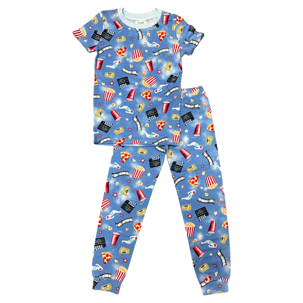 Esme Movie Night S/S Pajama Set, Esme, Esme Movie Night S/S Pajama Set ...