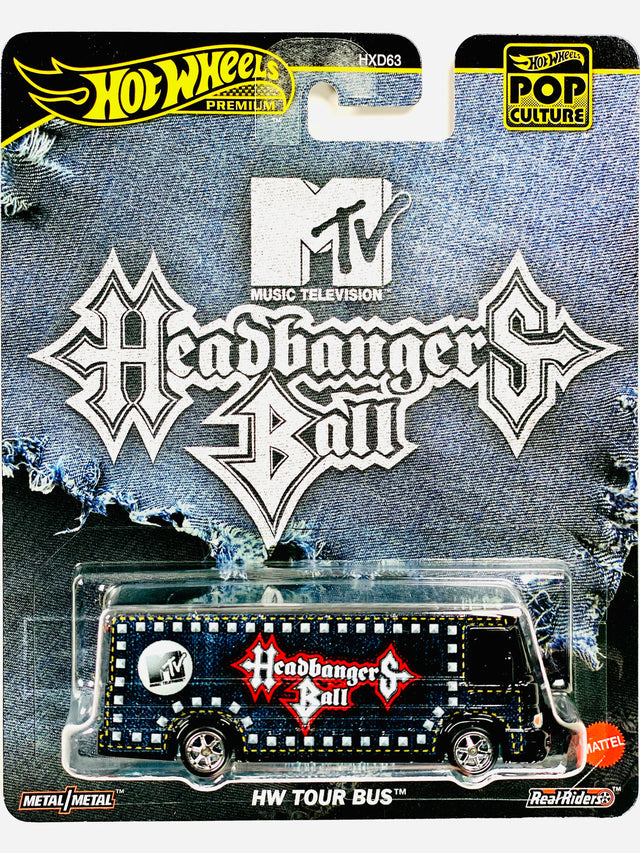 Mattel Hot Wheels 2025 Pop Culture MTV Headbangers Ball HW Tour Bus ...
