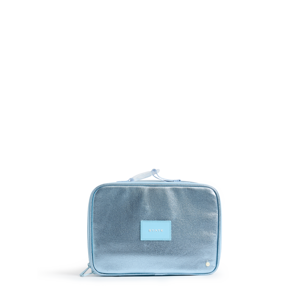 State Bags Rodgers Lunch Box - Metallic Blue – Basically Bows & Bowties