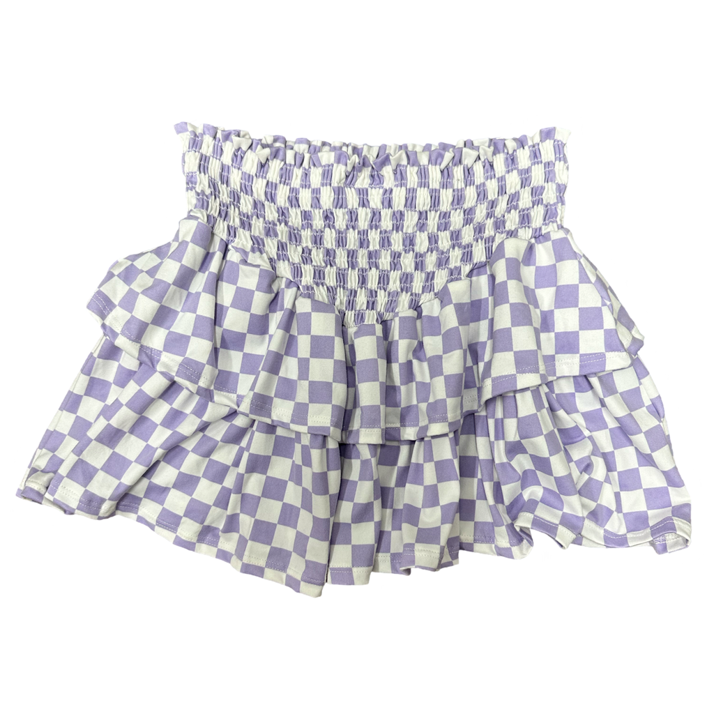 Tweenstyle by Stoopher Lavender Checker Ruffle Skirt, Tweenstyle ...