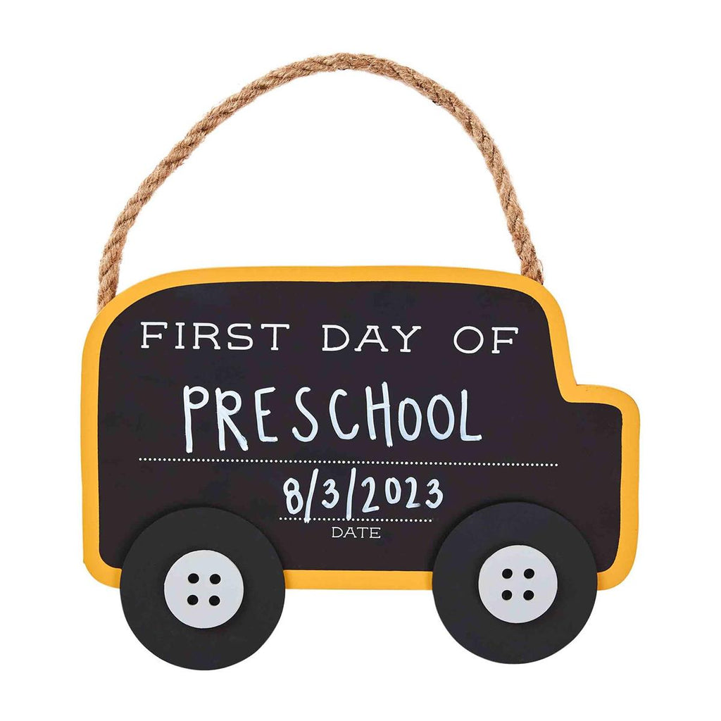 Mud Pie School Bus Chalkboard Sign – Basically Bows & Bowties