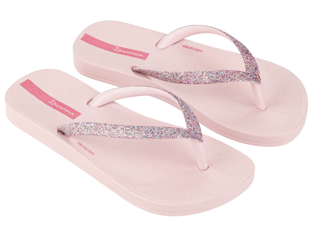Ipanema Kid's Ana Sparkle Flip Flop - Light Pink / Glitter Pink ...