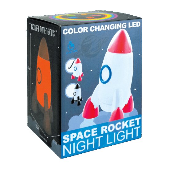 Iscream Color Changing LED Rocket Ship Night Light – Basically Bows ...