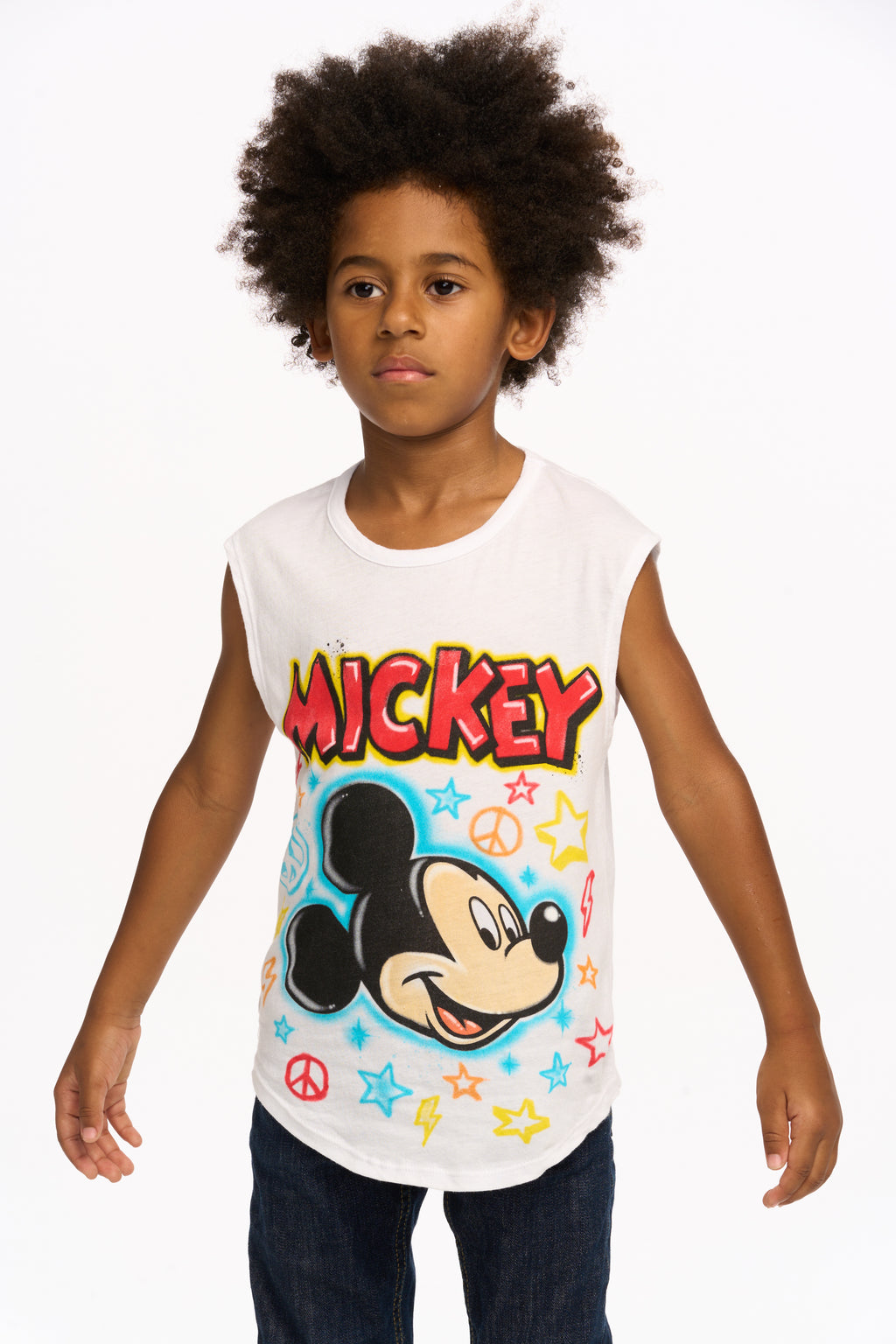 Chaser Mickey Mouse - Airbrush Mickey Caleb Tank – Basically Bows & Bowties