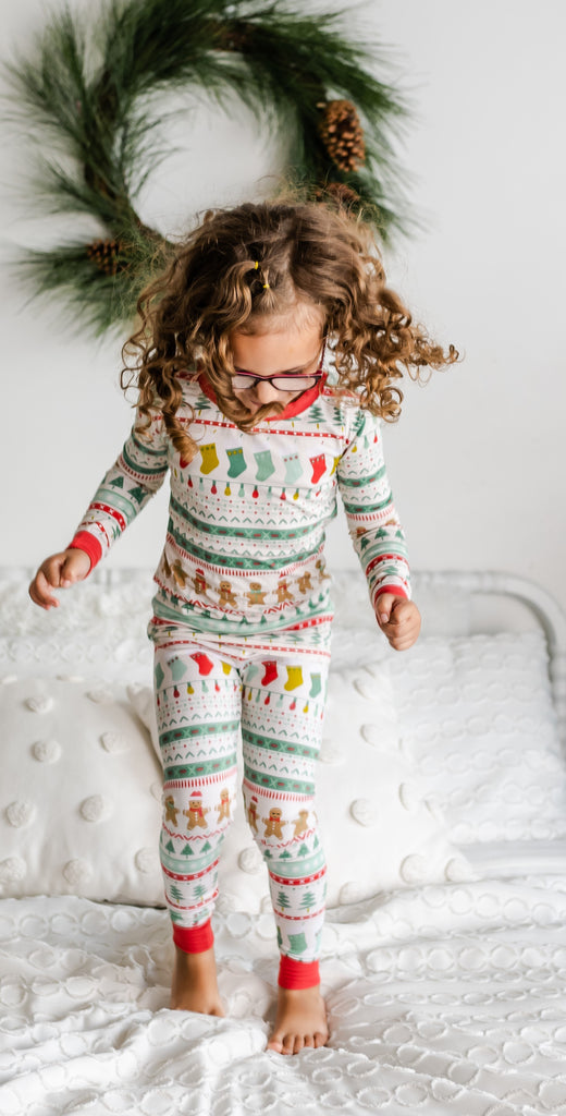 Little Sleepies Fair Isle Bamboo 2pc Pajama Set – Basically Bows & Bowties