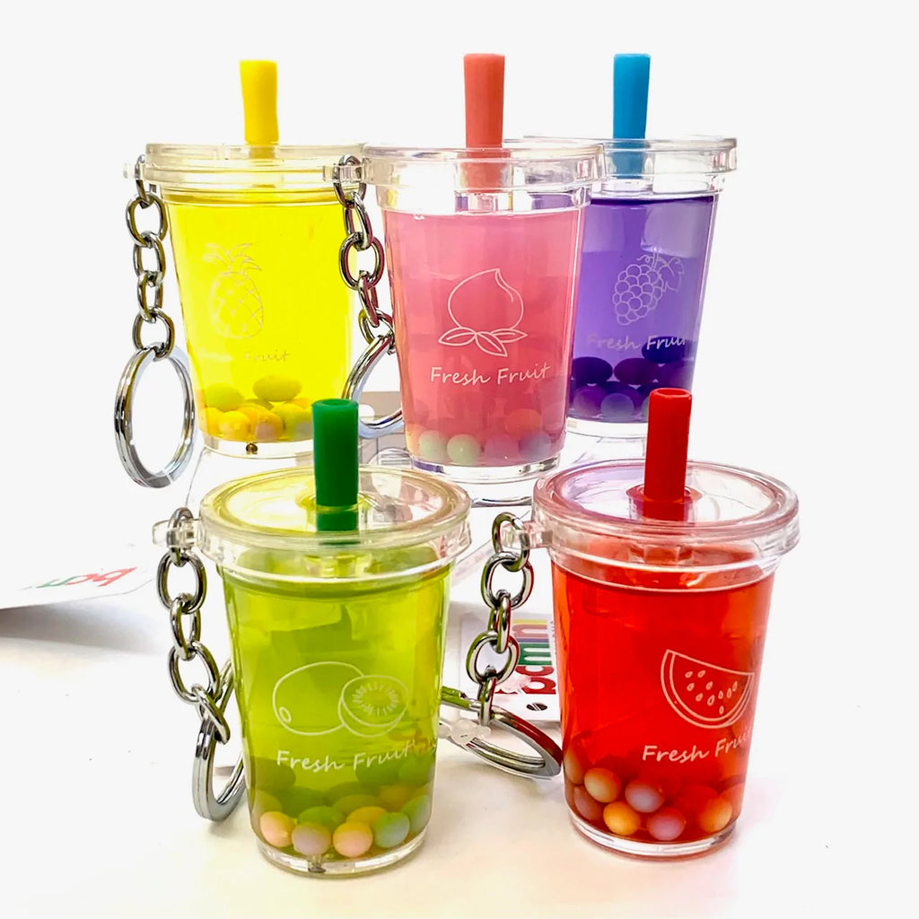 bcmini Fruit Boba Tea Charm Keyring – Basically Bows & Bowties