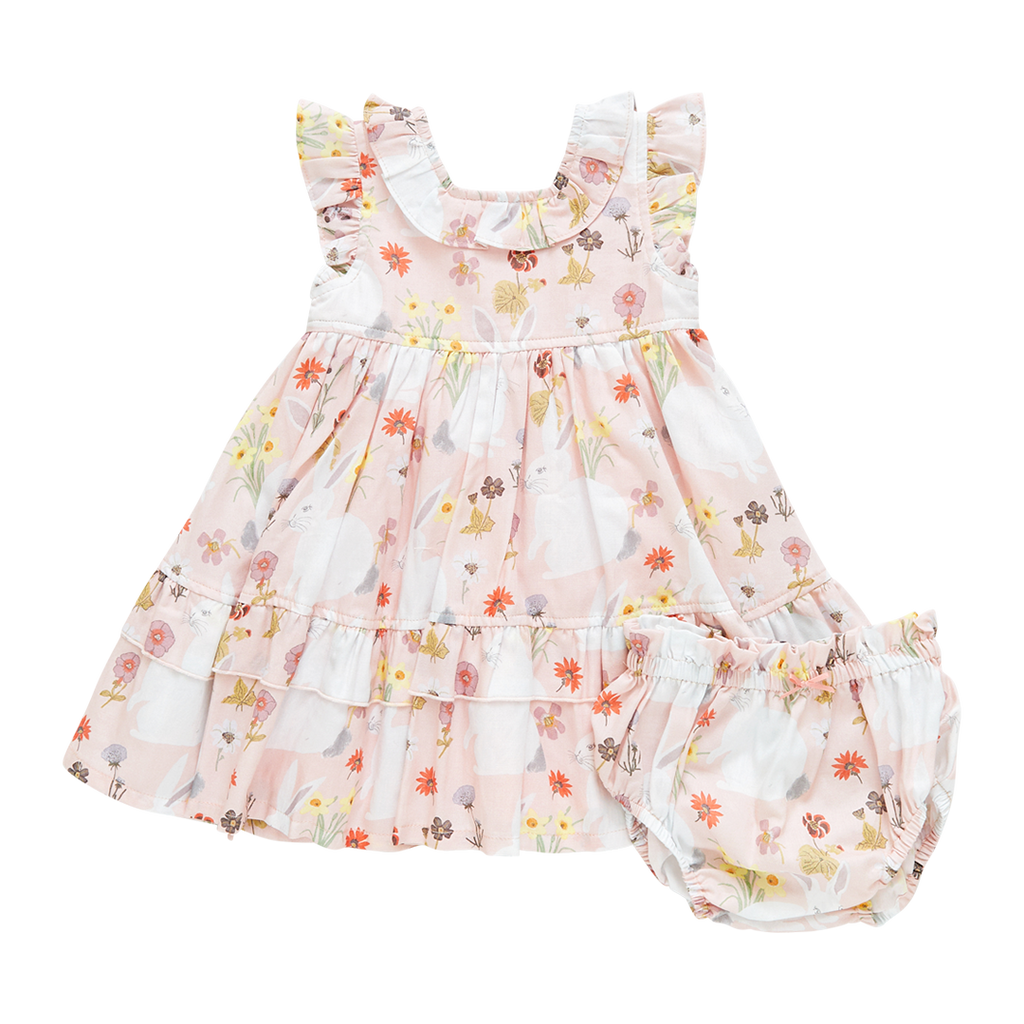 Pink Chicken Baby Girls Judith Dress Set - Rabbit Garden | Basically ...
