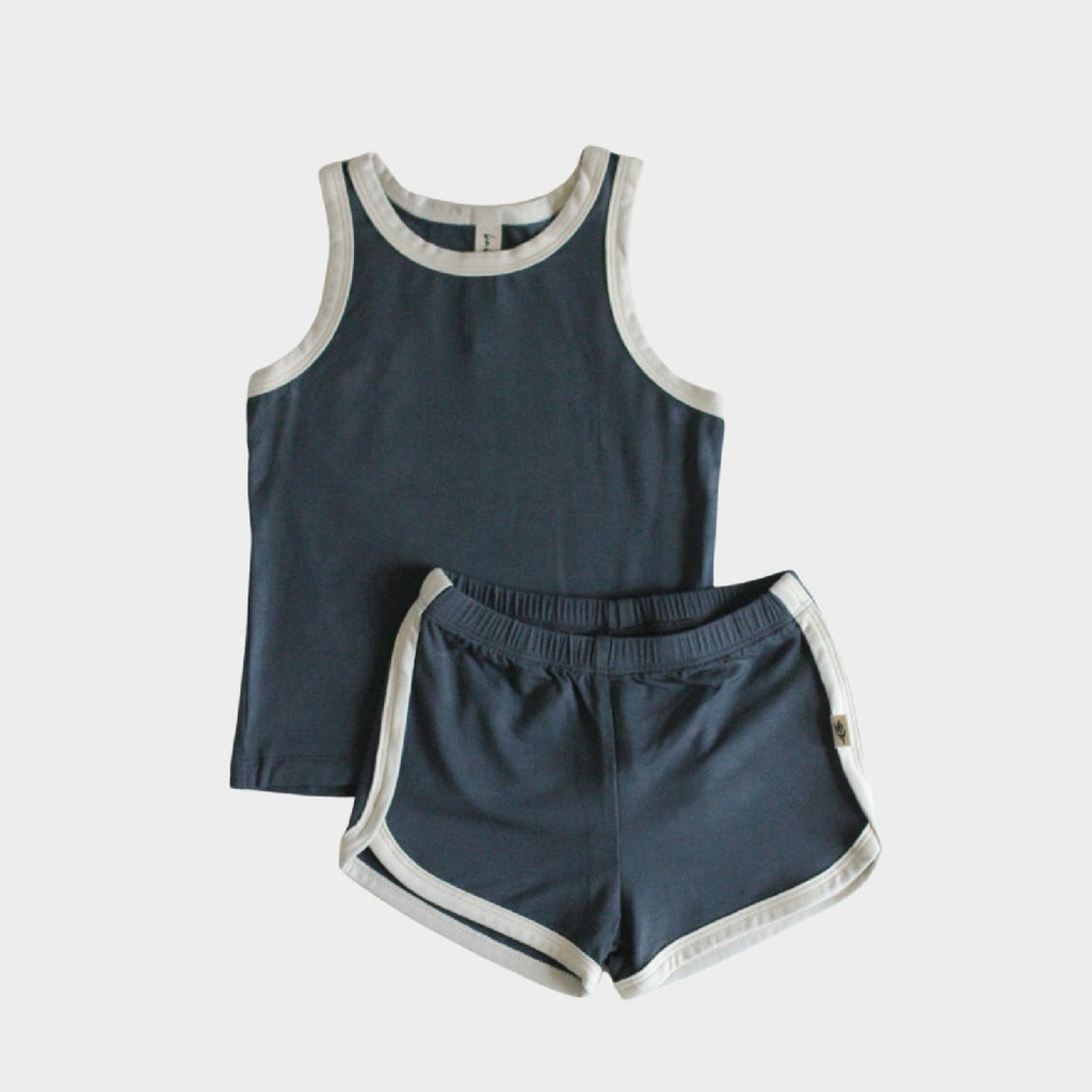 Babysprouts Track Set in Dusty Blue – Basically Bows & Bowties