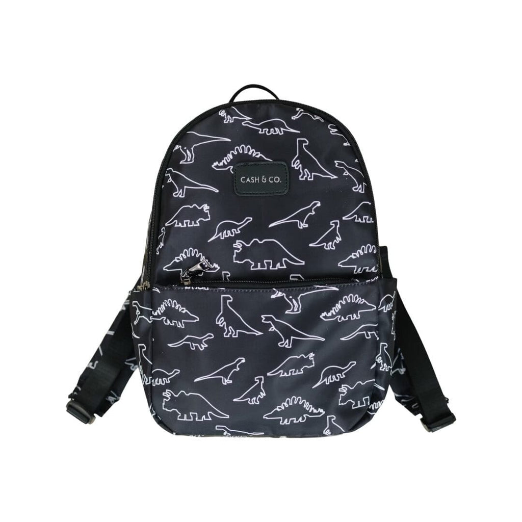 Cash & Co Dino Backpack - Black – Basically Bows & Bowties