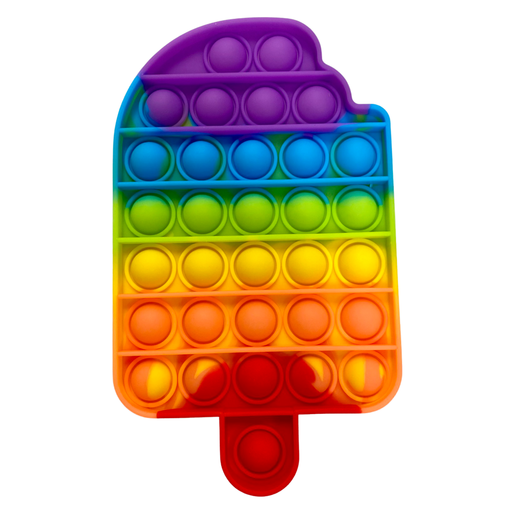 Pop It Fidget Toy - Rainbow Popsicle – Basically Bows & Bowties